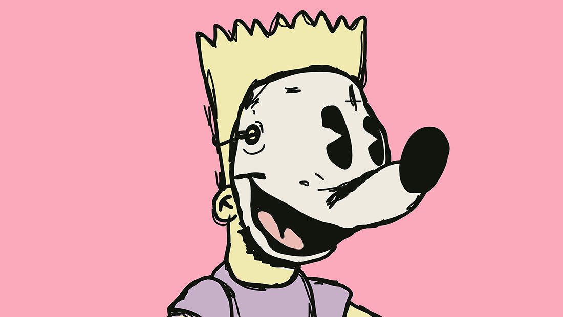 Simpsons Mickey Mouse