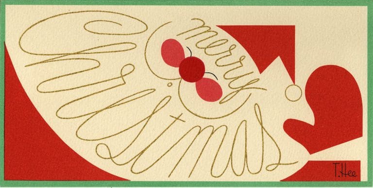 The Beautifully Designed Christmas Card Art of Animation Legend T. Hee