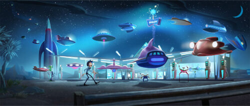 See The Sizzle Reel For 'Galaxy Gas,' A 2D Feature By Disney All-Stars ...