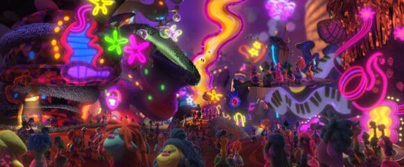 How The Colorful Musical Environments Of 'Trolls World Tour' Were Created