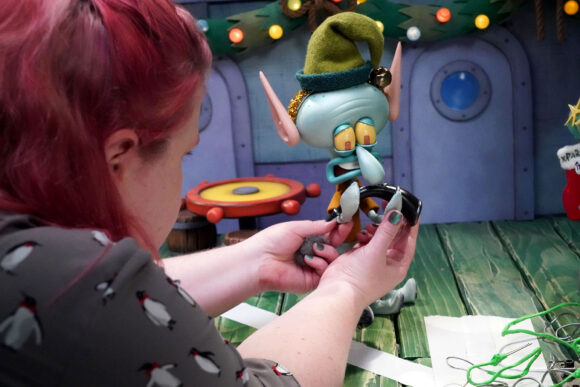 Behind The Scenes Of 'Spongebob & Sandy's Country Christmas' Stop ...