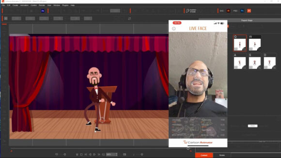 Learn How To Easily Turn Yourself Into An Animated Livestream Host With Cartoon Animator