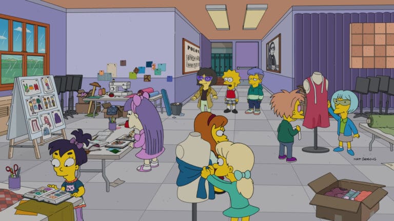 BTS Of 'The Simpsons' Fashion-Forward Season 37 Premiere