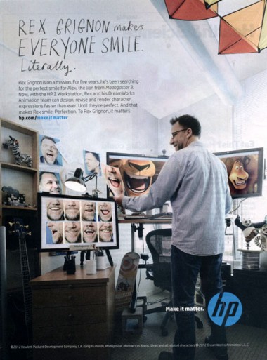 Dreamworks Animator Appears in HP Ad Campaign