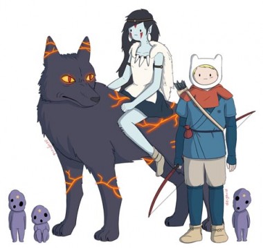"Adventure Time" x Studio Ghibli