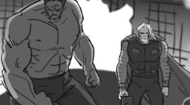 "Avengers" storyboards by Jane Wu